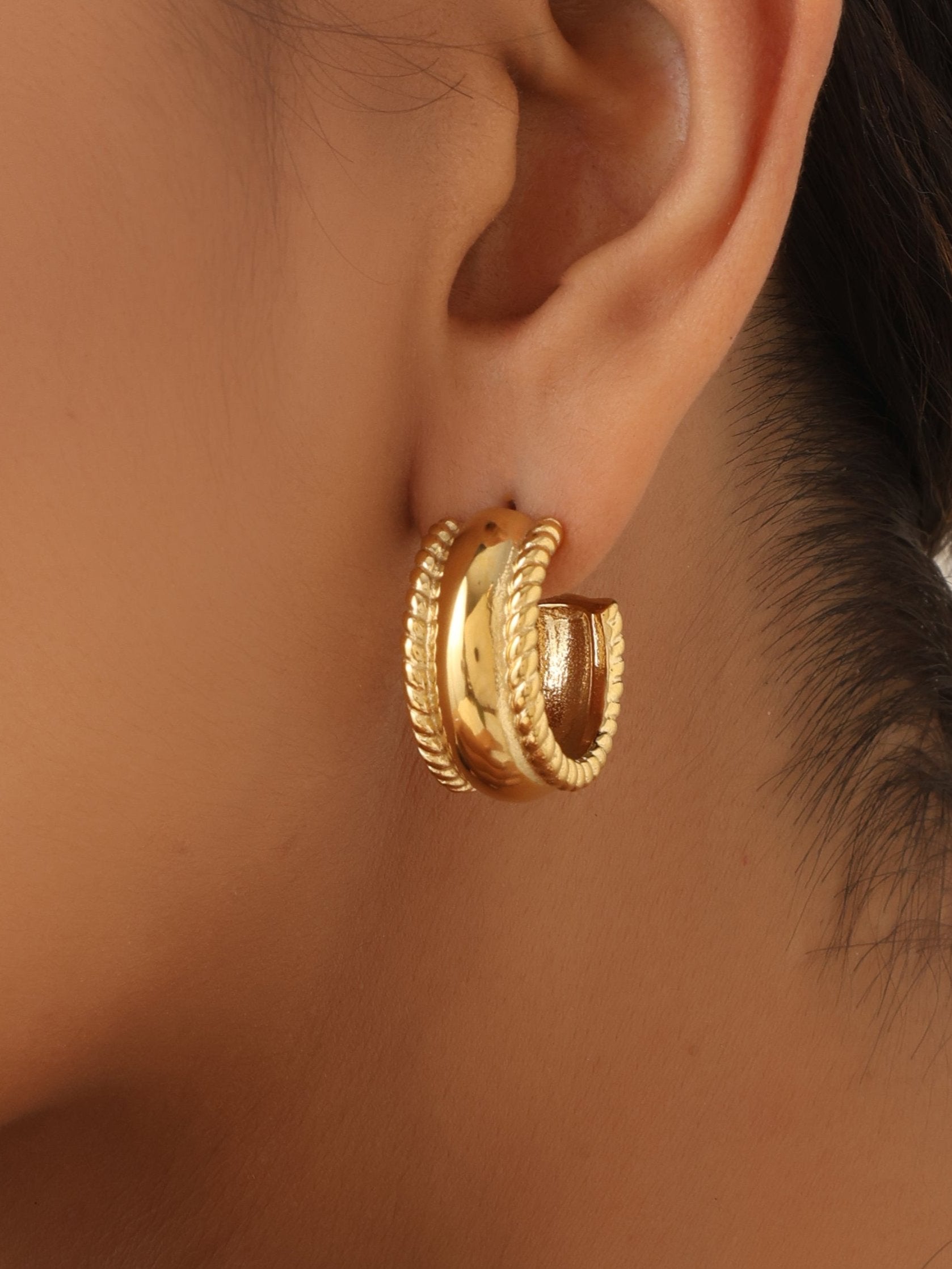 Anti-Tarnish Florence Hoops