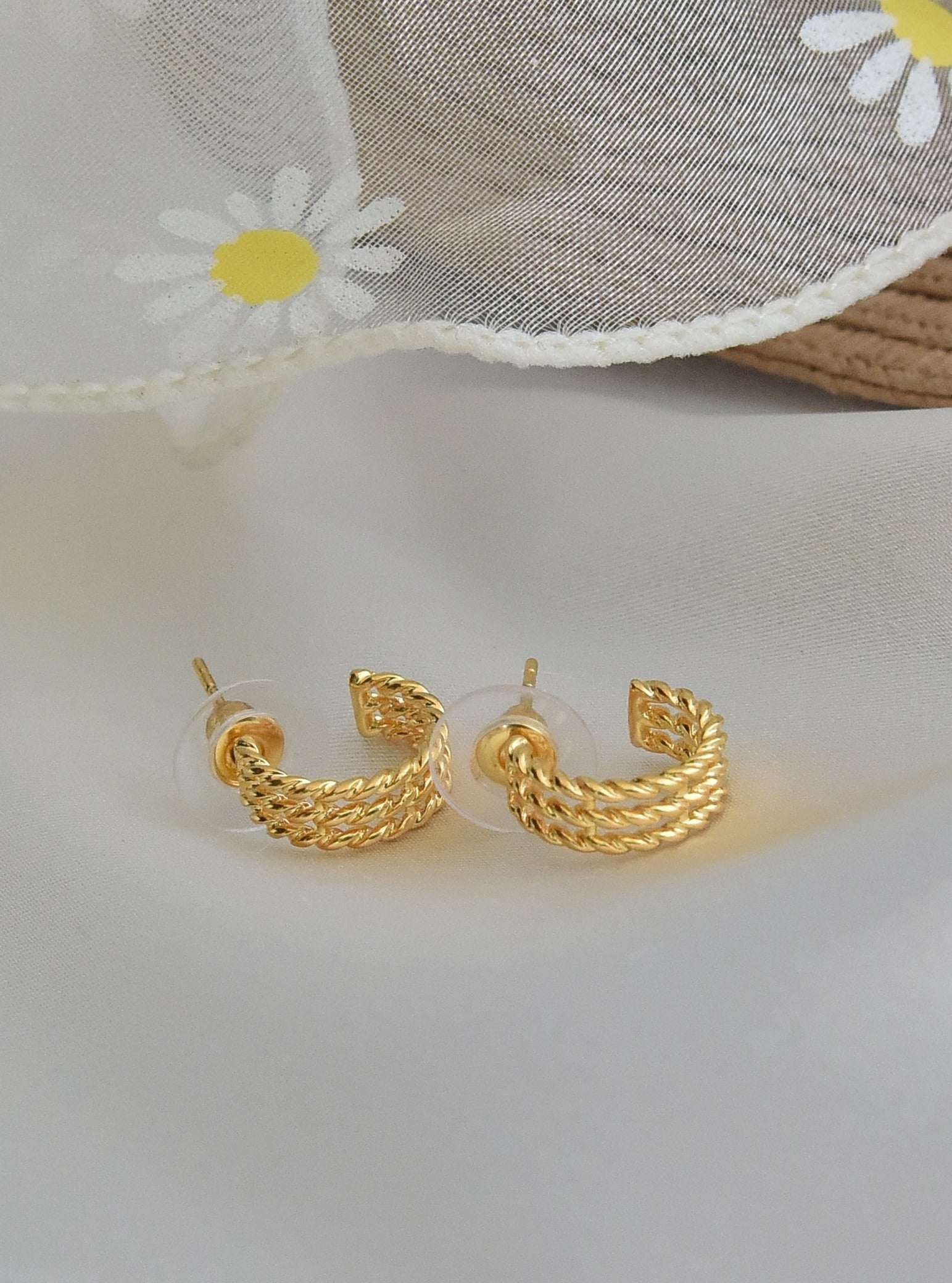 Mini Triple Hoop Earrings